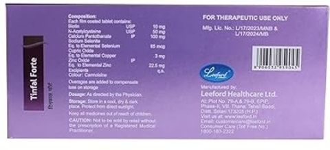 Tinfal Forte Tablets Price in India - Buy Tinfal Forte Tablets online ...