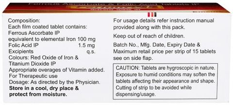 Ferium Xt Tablets (15 Tab) Tablets Price in India - Buy Ferium Xt ...