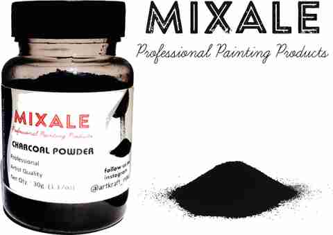 Flipkart.com | mixale Artist's Extra Dark Drawing Charcoal Powder ...
