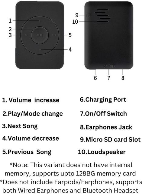 XZOR All-in-One Bluetooth MP3 Player – Auto Pairing, Speaker, Dual Mode ...