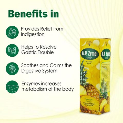 DEE INDIA HERBALS Ayurvedic A.P.Zyme syrup 200 ml Price in India - Buy ...