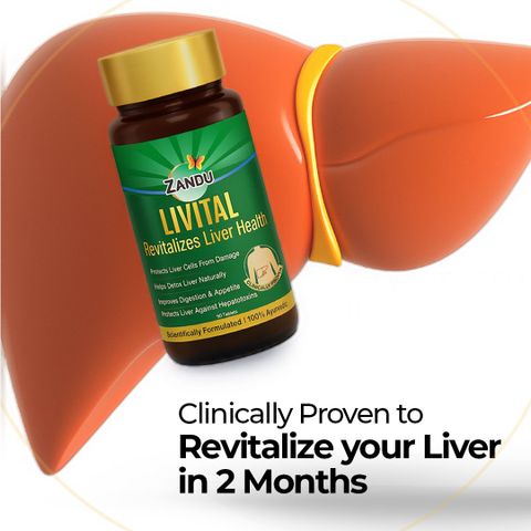 ZANDU Livital Liver Tablet,Clinically Proven for Liver Detox&Health ...