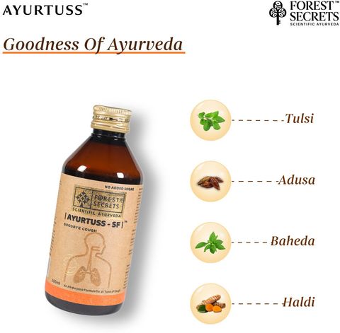 Forest Secrets Ayurtuss Sugar Free Cough Syrup | Fast Relief for Cough ...