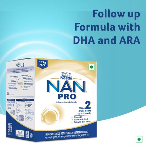 Nestle Nan Pro Stage 2, Follow-Up Formula Milk Powder For Babies, with ...