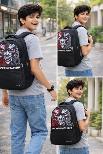 linza School & College Backpack for Boys Girls | Water Resistant 25 L ...