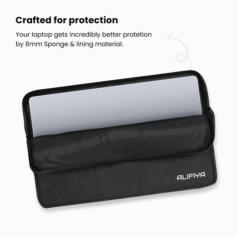 Flipkart.com | Alifiya Macbook Bag Charger Pouch Padded Scratch ...