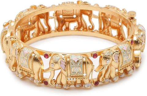 YouBella Alloy Gold-plated Bangle Set Price in India - Buy YouBella ...