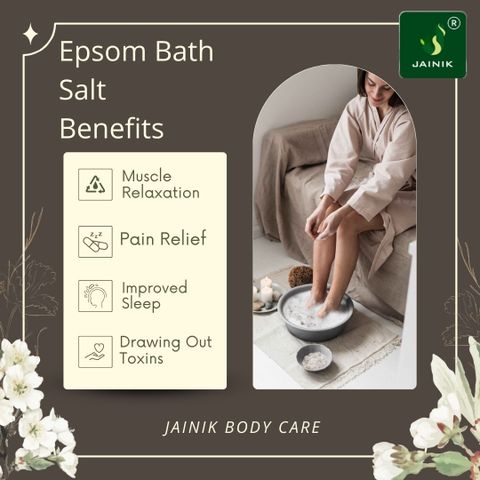 JAINIK Bath Salt For Body Spa, Relaxation and Pain Relief, 100% Vegan ...