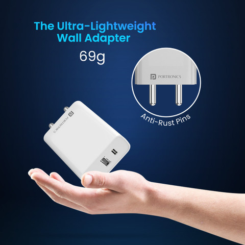 Portronics 33 W PPS 3 A Wall Charger for Mobile - Portronics : Flipkart.com