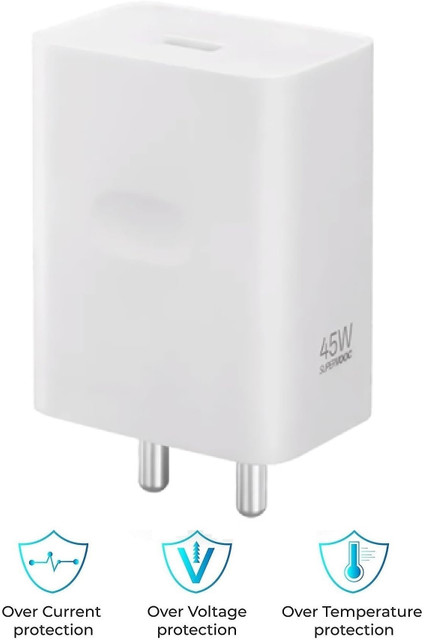 OPPO 45 W SuperVOOC 4 A Wall Charger for Mobile with Detachable Cable ...