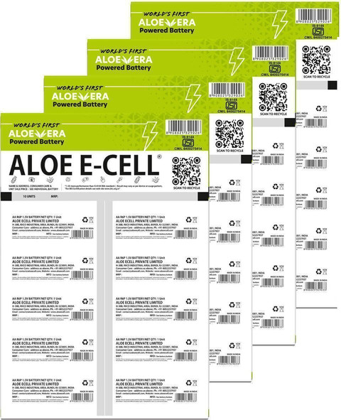 Aloe Ecell AA 1.5V 1.5X Power | Eco | Made in India Battery - Aloe ...