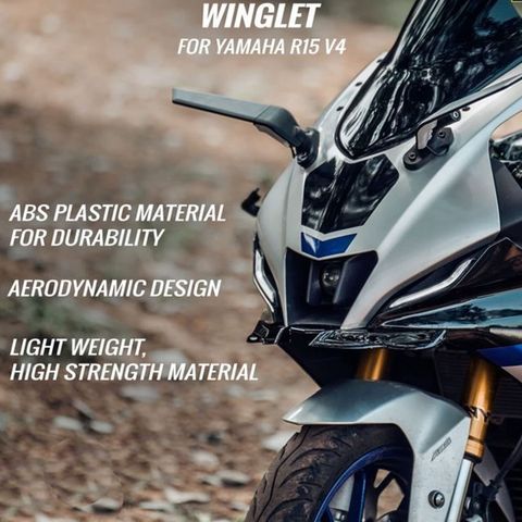 HALLOWS NEW Winglet For Yamaha R15 V4 Bike_(Black) Bike Fairing Kit ...