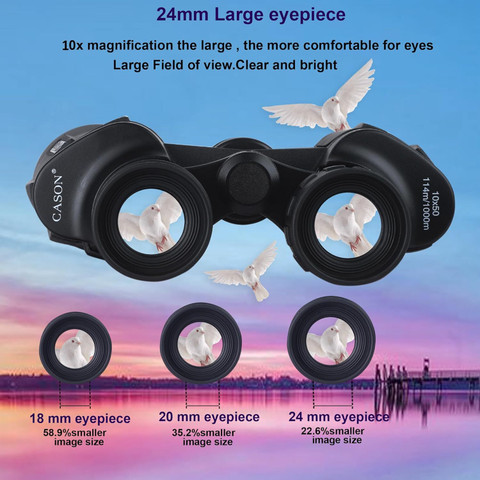 binoculars view range