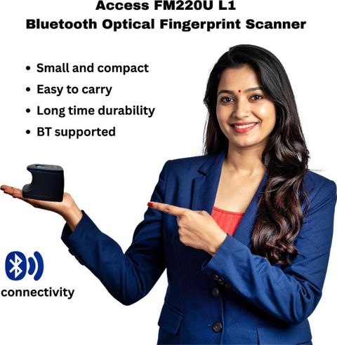 Access Bharat Secure L1 Fingerprint Scanner Payment Device, Time ...