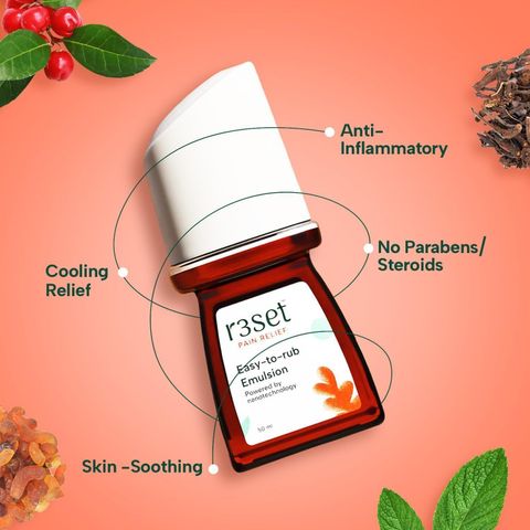 R3SET Natural Pain Relief Emulsion for Sciatica & Arthritis | Frozen ...