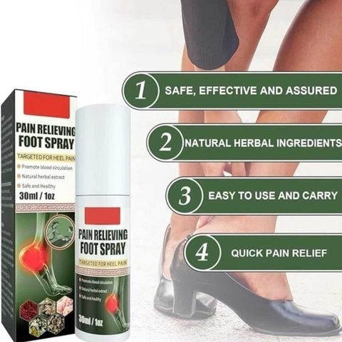 NewClick Natural Foot Pain Relief Spray for Heel & Joint Pain A56 Spray ...