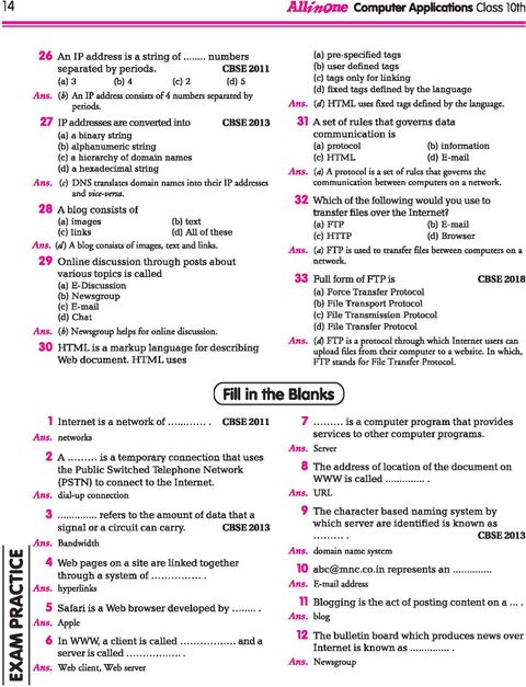 Arihant All In One Information Technology, Computer Applications Class ...