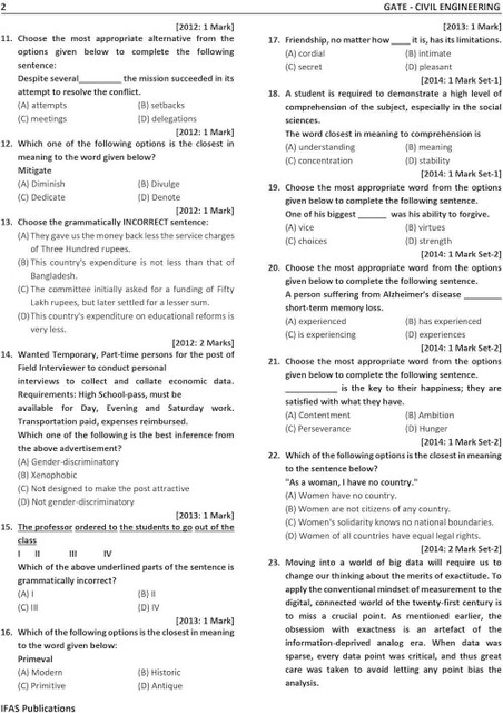 GATE Civil Engineering 2027 - 30 Years Previous Year Solved Papers ...