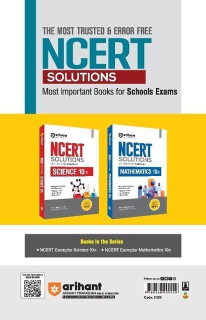 Arihant NCERT Exemplar Mathematics 10th Problems & Solutions with ...