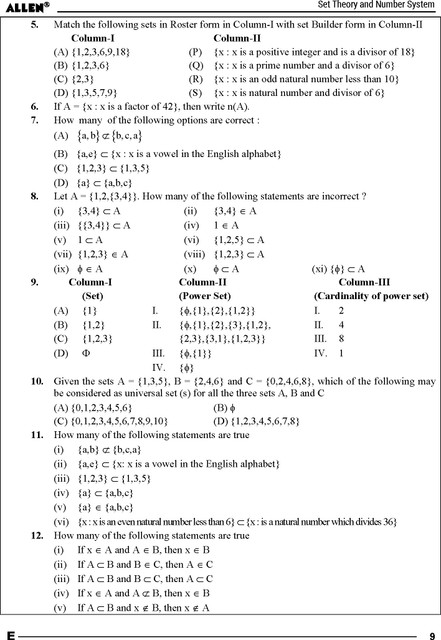 ALLEN 11th JEE MAIN+ADVANCED Study Material Package (Set of 18 Modules ...
