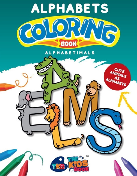 alphabetimals coloring book