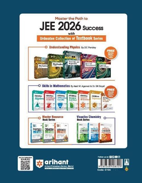 Arihant 24 Years JEE Main Mathematics Chapterwise Topicwise PYQ with ...