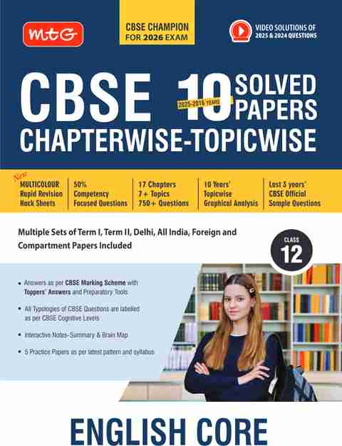 MTG CBSE 10 Years (2025-2016) Chapterwise Topicwise Solved Papers Class ...