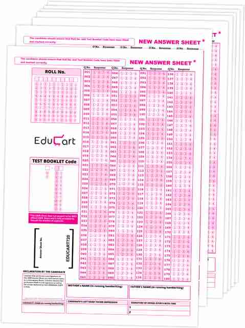 Educart 100 OMR Sheets For Practice NEET 2025 Exam (180 MCQ with Latest ...