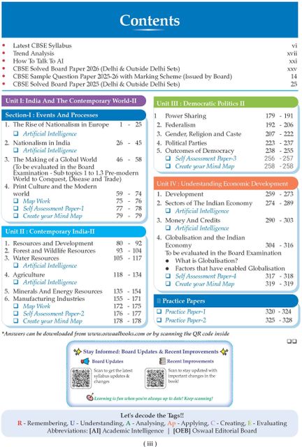 CBSE Class 10 Social Science Question Bank | Chapter & Topic-wise ...