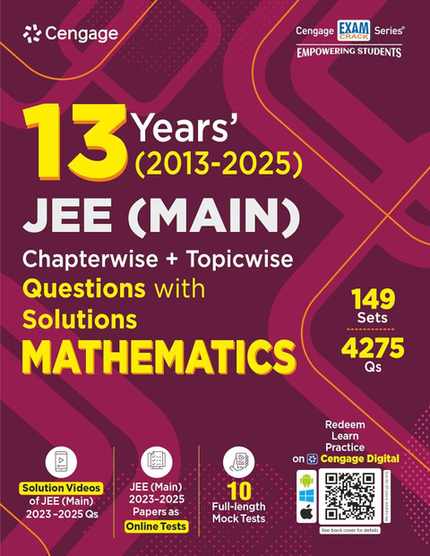 Cengage 13 Years JEE Main [ Mathematics + Physics + Chemistry ...