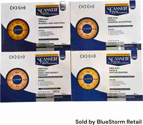 CMA Inter Group 1 Study Material, Set of 4 Books | Scanner: Buy CMA ...