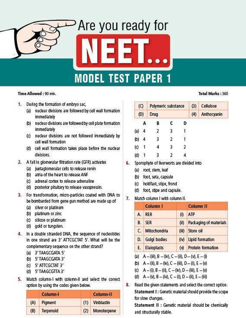 MTG Objective NCERT at your FINGERTIPS Biology For 2025-2026 Exam ...