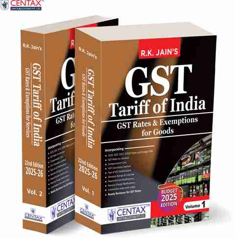 R.K. Jain's GST Tariff of India with GST Rates/Exemptions of Goods ...