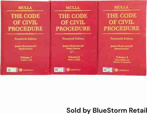 Mulla's The Code Of Civil Procedure (Set Of 3 Volumes) | LexisNexis ...