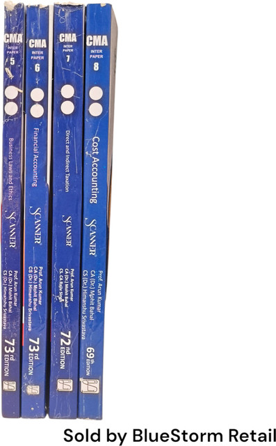 CMA Inter Group 1 Study Material, Set of 4 Books | Scanner: Buy CMA ...