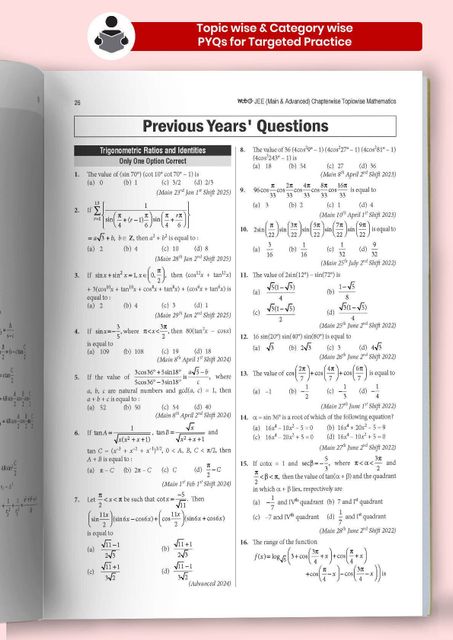 MTG 48 + 24 Years JEE Main (2025-2002) and JEE Advanced (2025-1978 ...