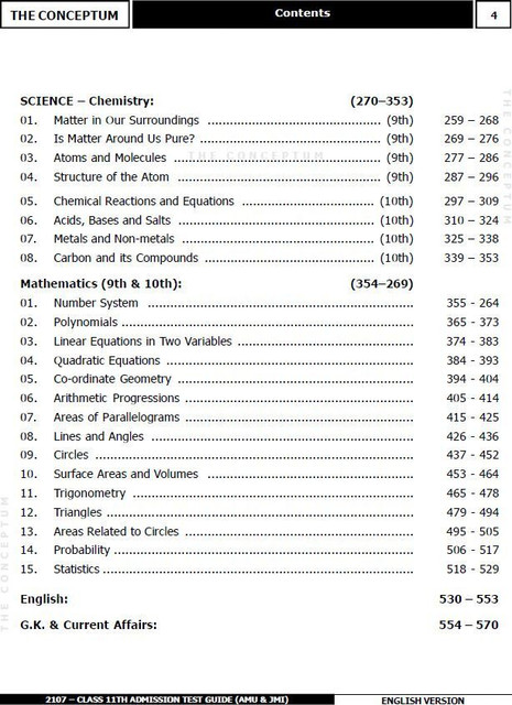 Class 11th Science & Diploma Eng. Entrance Exam Guide for AMU & JMI ...
