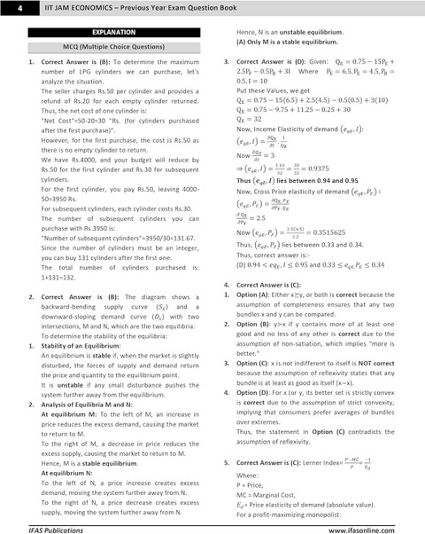 Iit Jam Economics Pyq - 2026 | Previous Year Solved Papers (2021 to ...