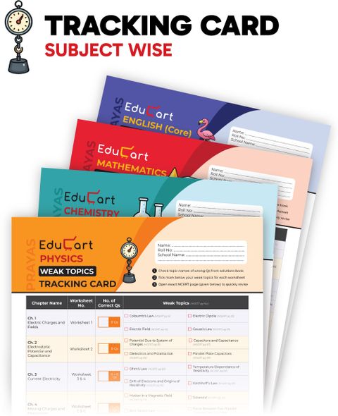 (For Gap Days) Educart PRAYAS CBSE Class 12 for 2026 Physics, Chemistry ...