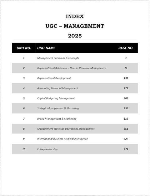 UGC NET Management Book 2025 - UGC NET Paper 2 Management 2026 & UGC ...