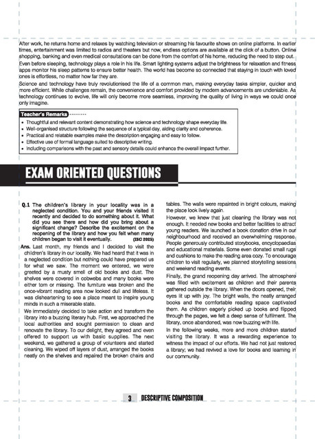 Arihant QUE Bee ISC English Language (Paper 1) Question Bank For Class ...