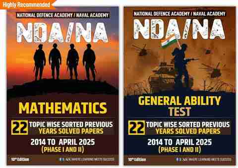 NDA Book 2026 - (2 Books) Maths & GAT | 11 Years (2014-2025) Topic-Wise ...