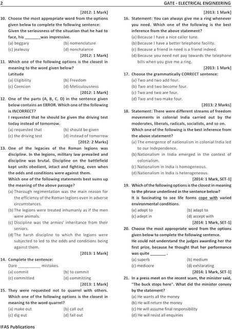 GATE PYQ Book Electrical - 2026 | Previous 30 Years Solved Papers (1996 ...