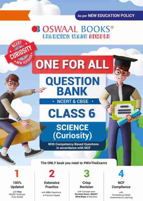 Oswaal One for All Question Bank Ncert & Cbse, Class-6 Science -Curios ...
