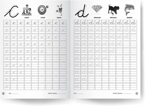 My First Book of Cursive Writing Capital Letters - Learn Capital, Small ...