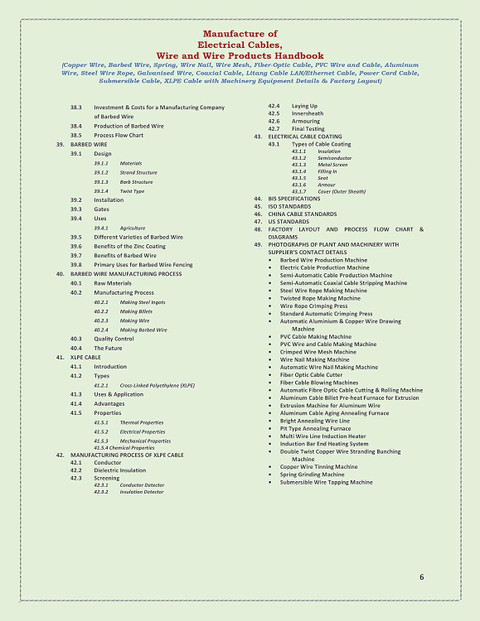 Manufacture of Electrical Cables, Wire and Wire Products Handbook ...