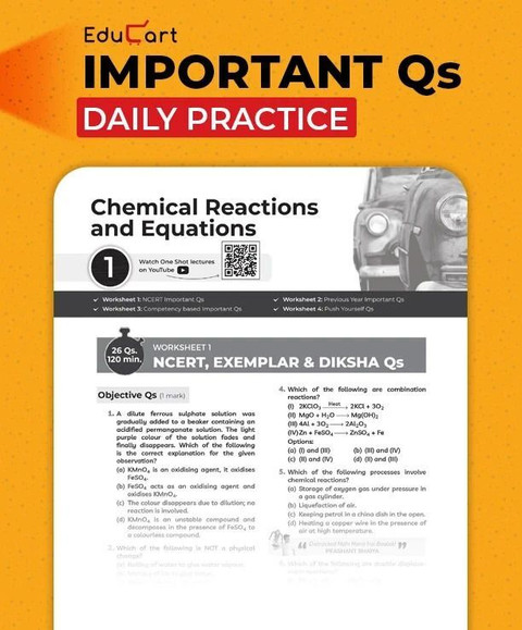 Educart One-shot Science CBSE Class 10 Question Bank 2025-26 on new ...