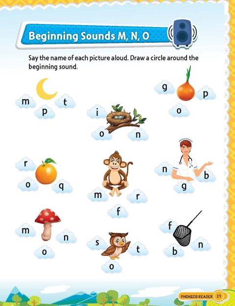 Phonics Reader - Book for Alphabet Sounds, A to Z, Short and Long Vowel ...