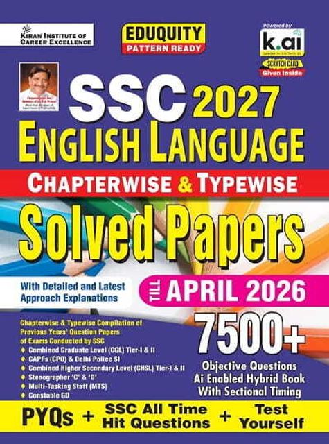SSC English Language Chapterwise & Typewise PYQs Eduquity Pattern Ready ...