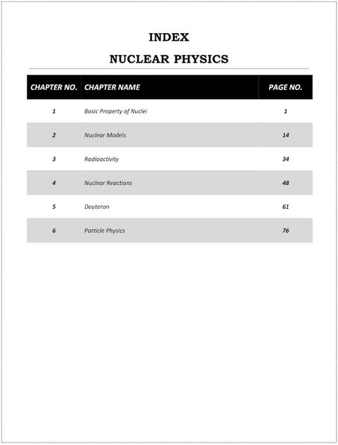 Csir Net Nuclear Partical Physics - Introduction to Nuclear and ...
